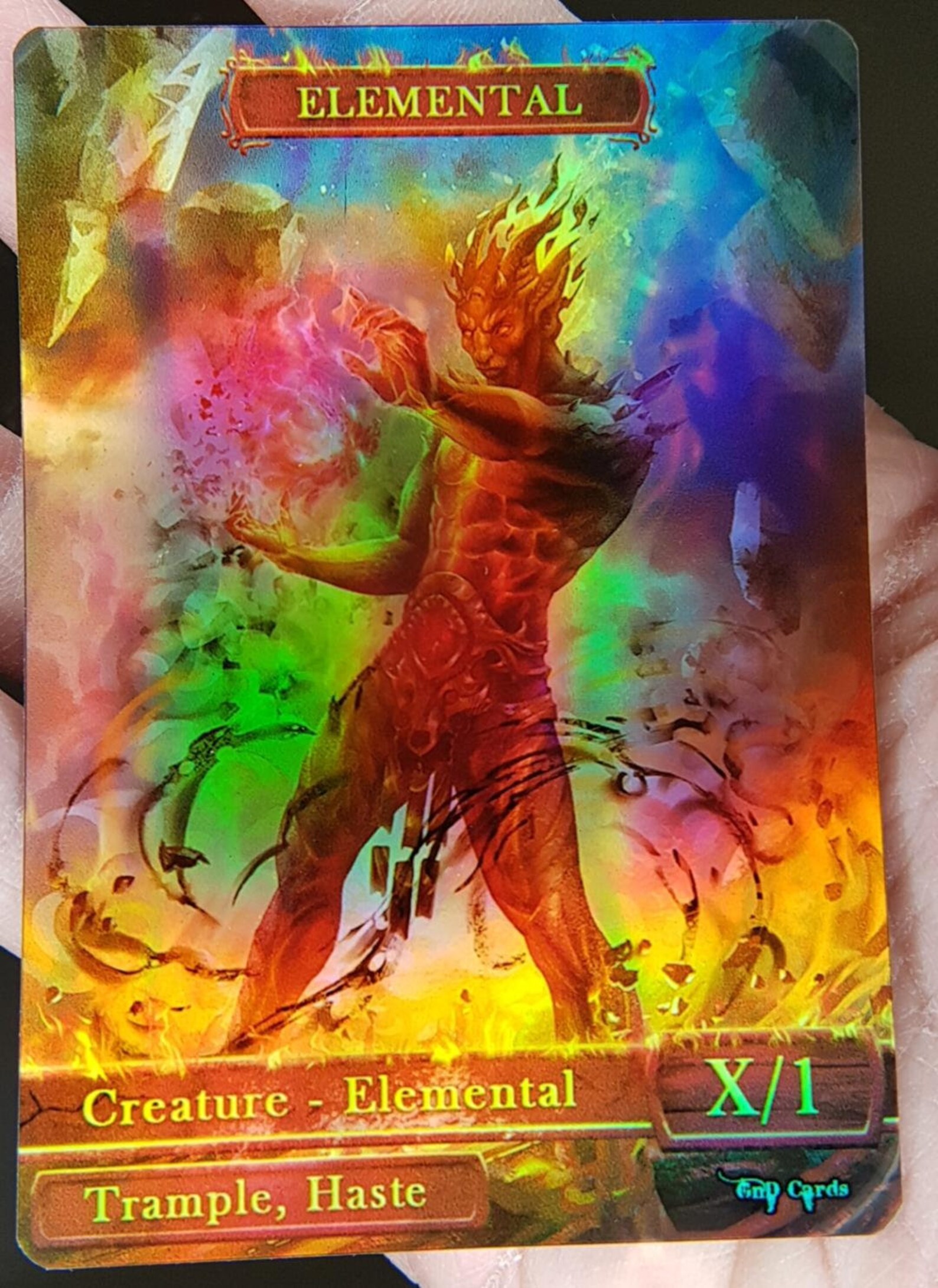 1x Red Elemental 14 FOIL LAMINATED Custom Altered Token - Etsy