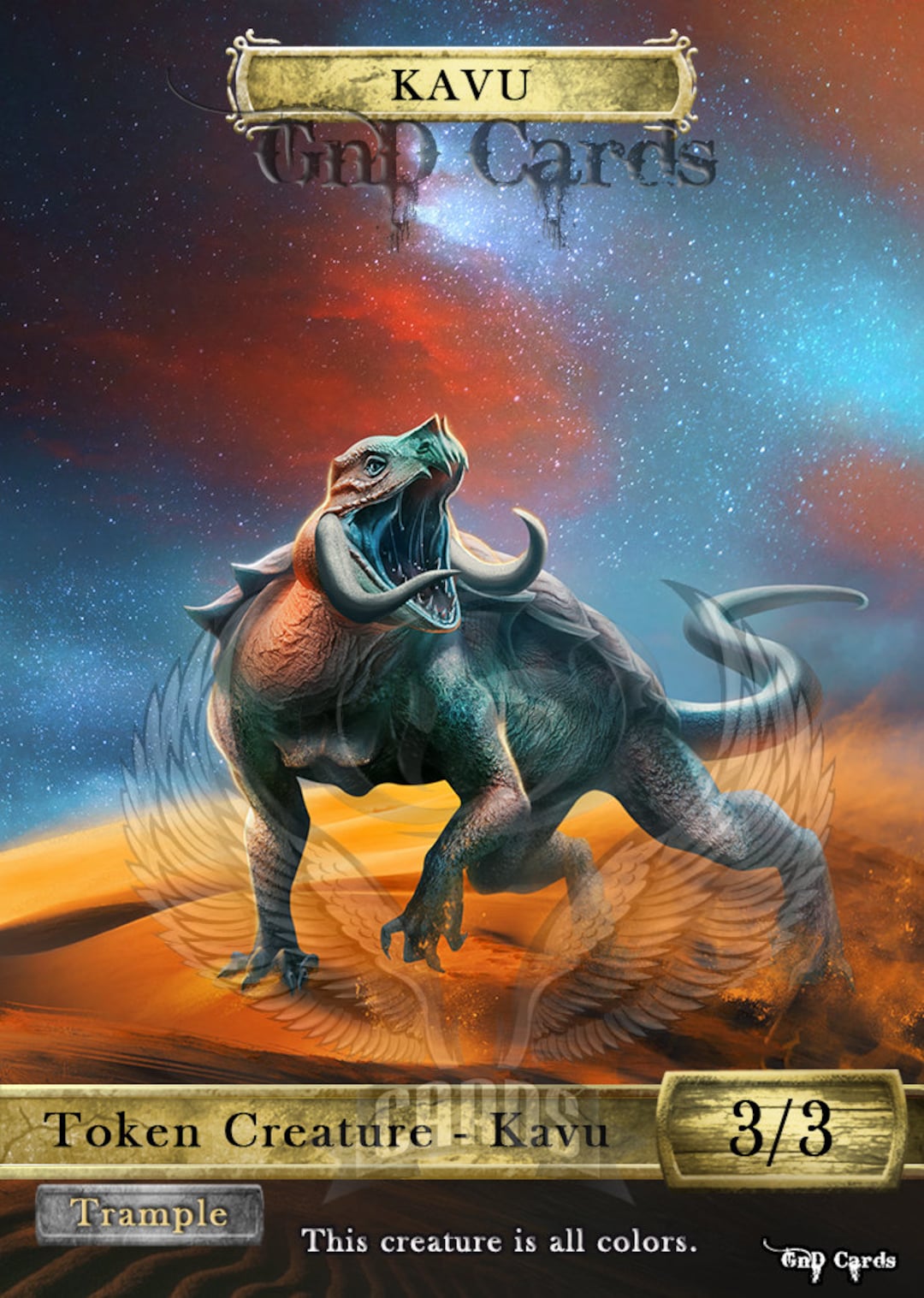 3x Kavu Custom Altered Tokens Gnd Cards - Etsy