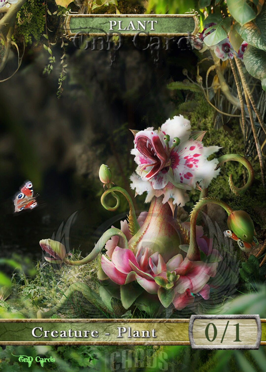 3x Plant 1 Custom Altered Tokens - Etsy