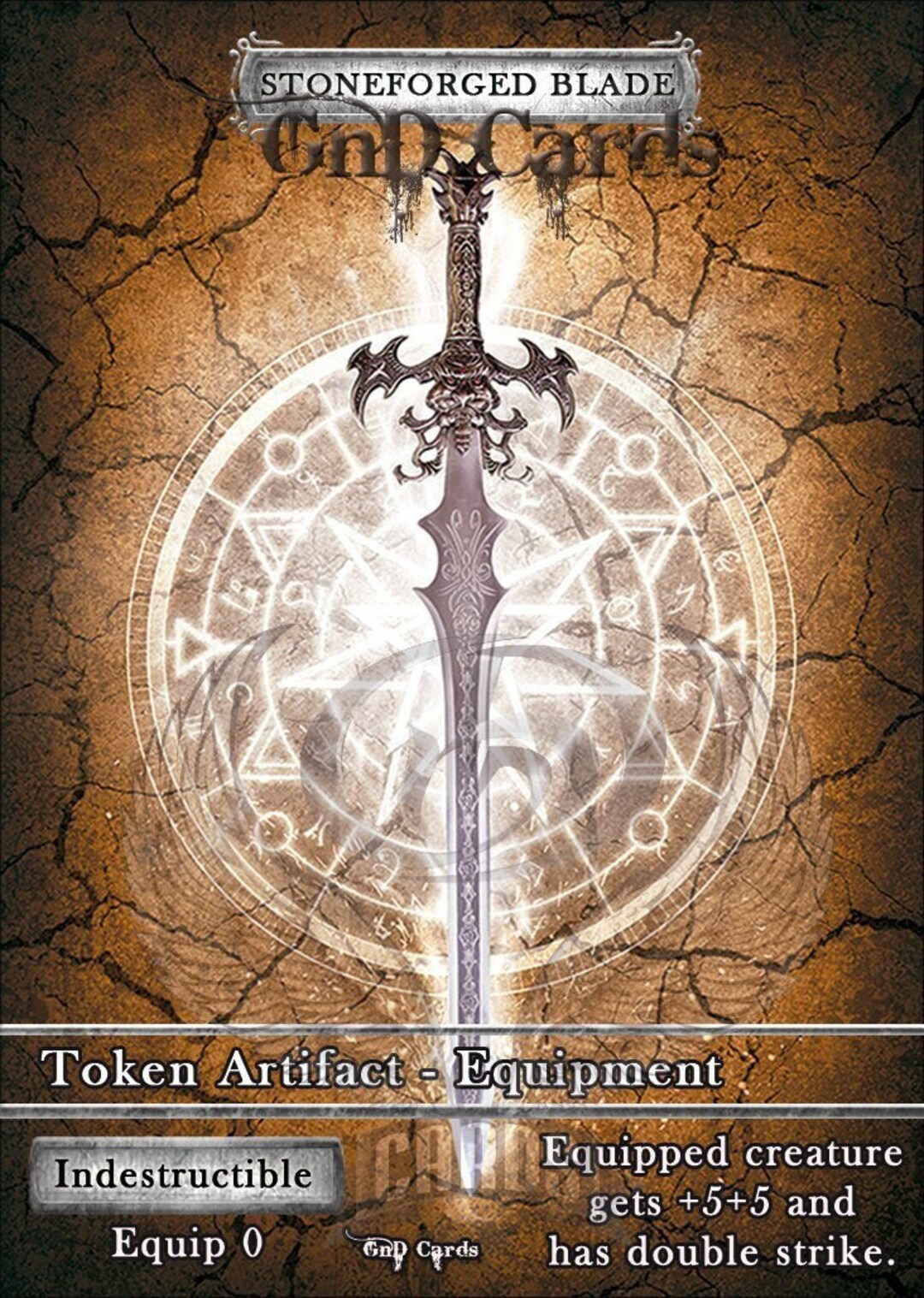 Stoneforged Blade #4 TCG Token Custom Altered - Etsy