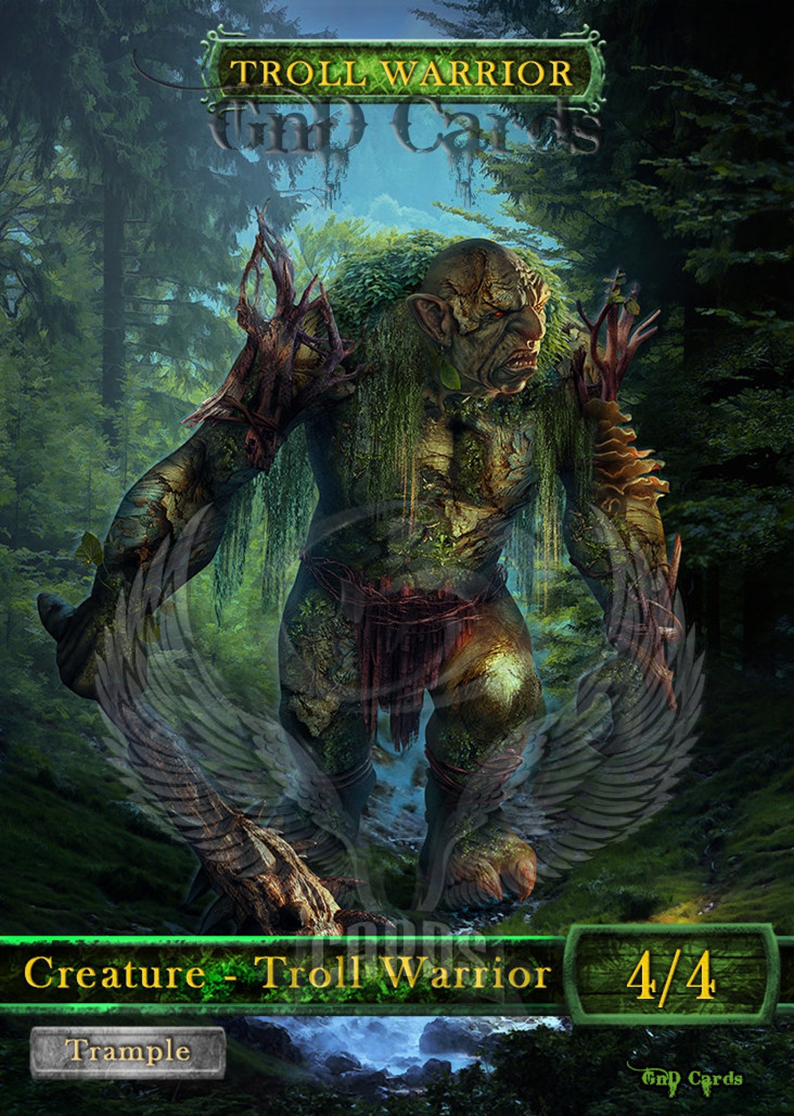 3x Troll Warrior Custom Altered Tokens - Etsy