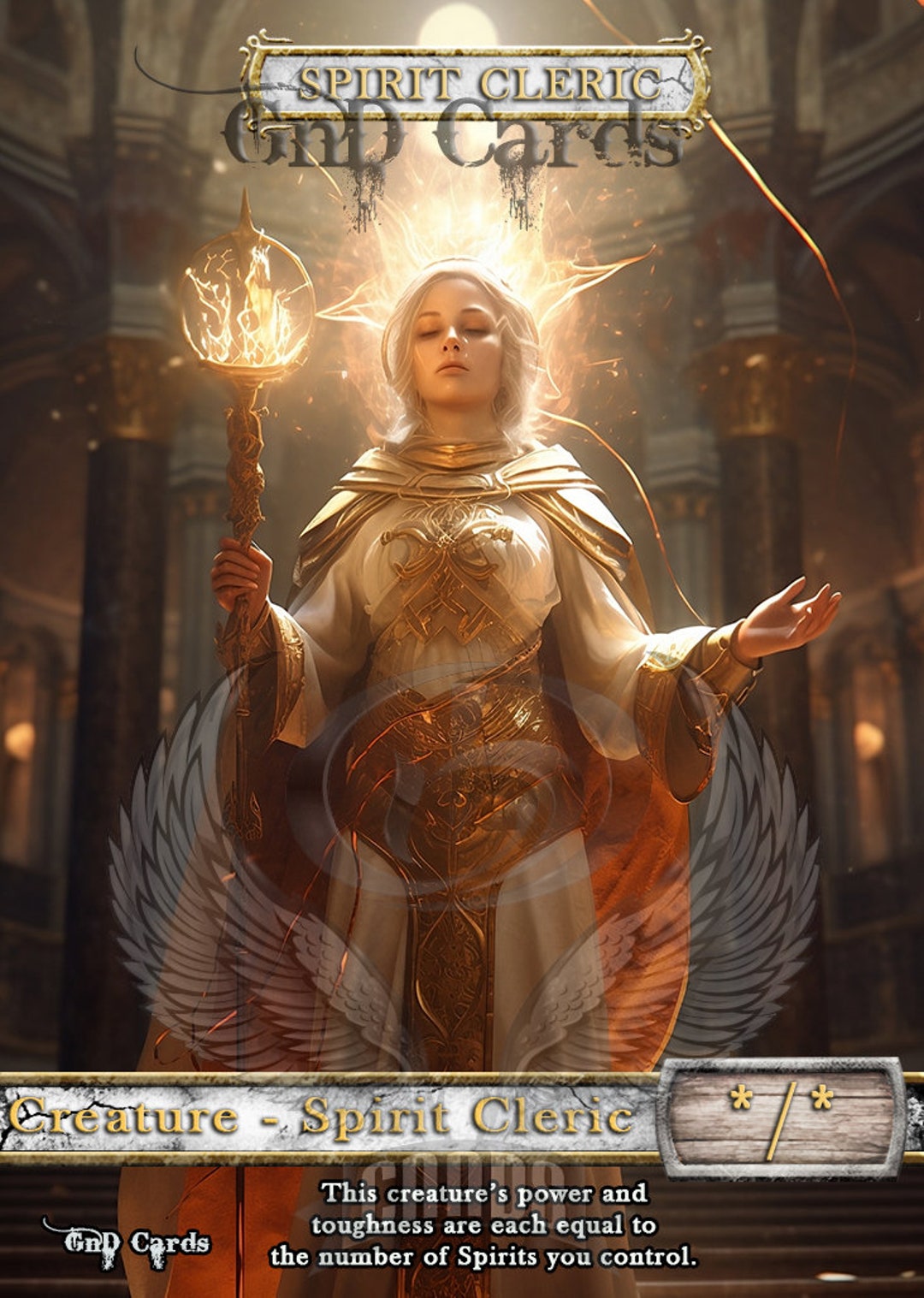 3x Spirit Cleric 3 AI Art Custom Altered Tokens Gnd Cards - Etsy