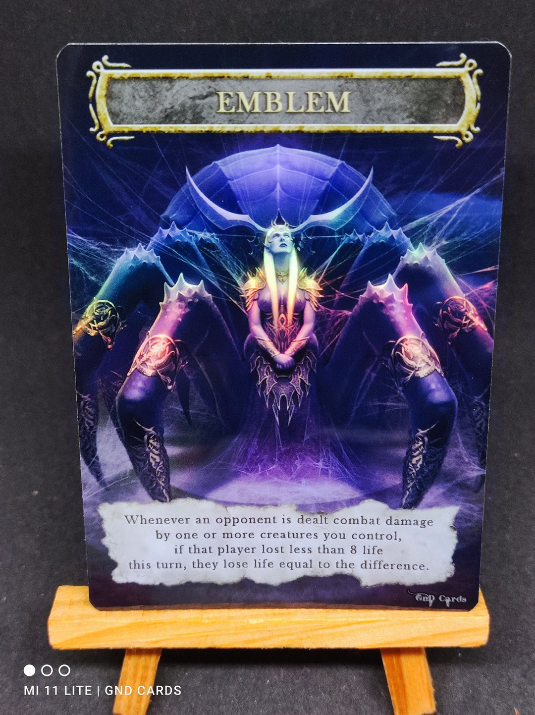 1x *FOIL LAMINATED* Lolth Spider Queen Emblem V.2 Custom Altered - Etsy