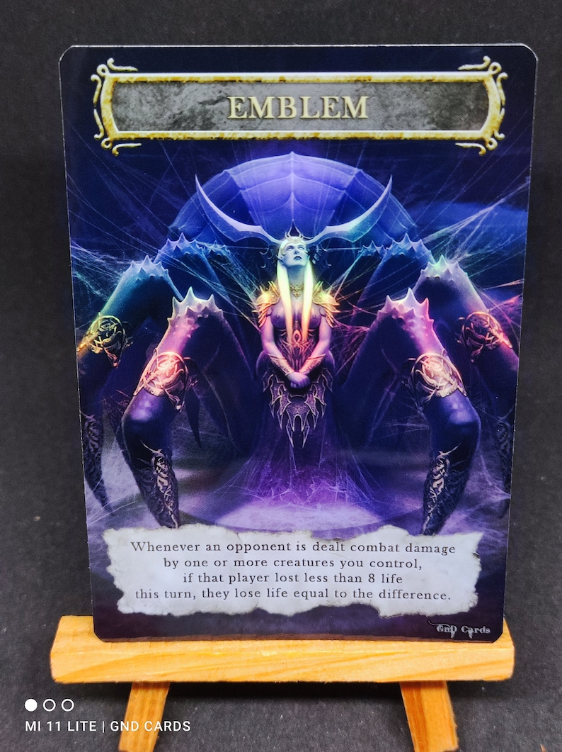 1x FOIL LAMINATED Lolth Spider Queen Emblem V.2 Custom - Etsy
