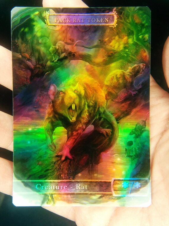 1x Pack Rat Token #2 *FOIL LAMINATED* Custom Altered Token MTG ...
