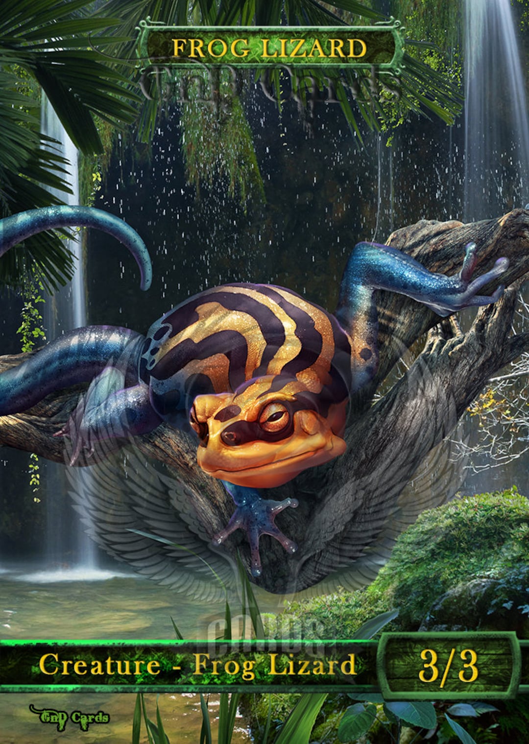 Frog Lizard TCG Token Custom Altered - Etsy