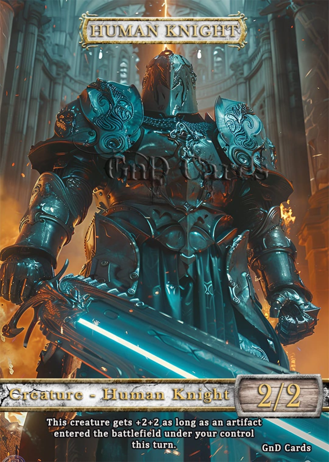 Human Knight White #1 TCG Token Custom Altered - Etsy