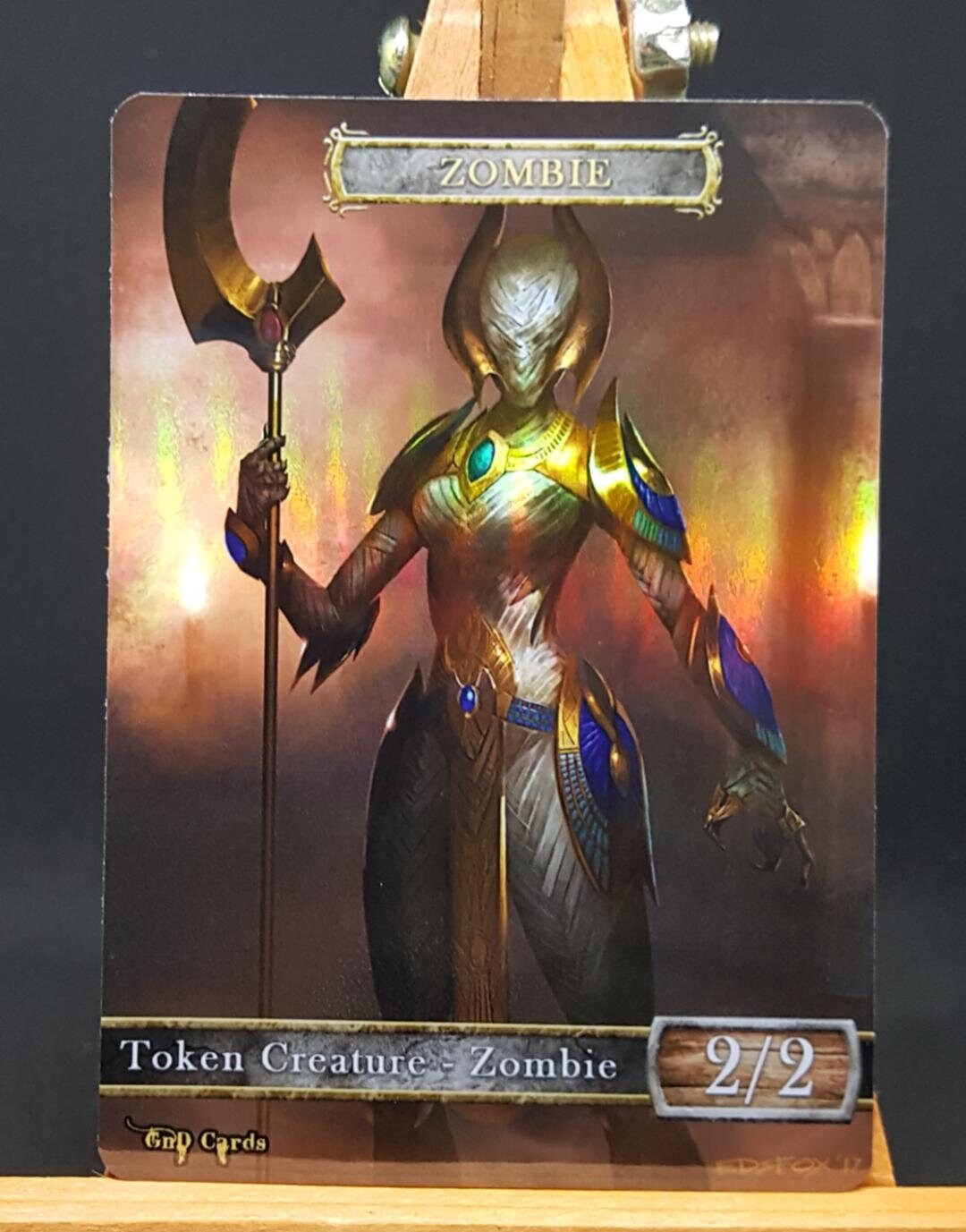 1x *foil* Zombie #4 Custom Altered Token - Etsy