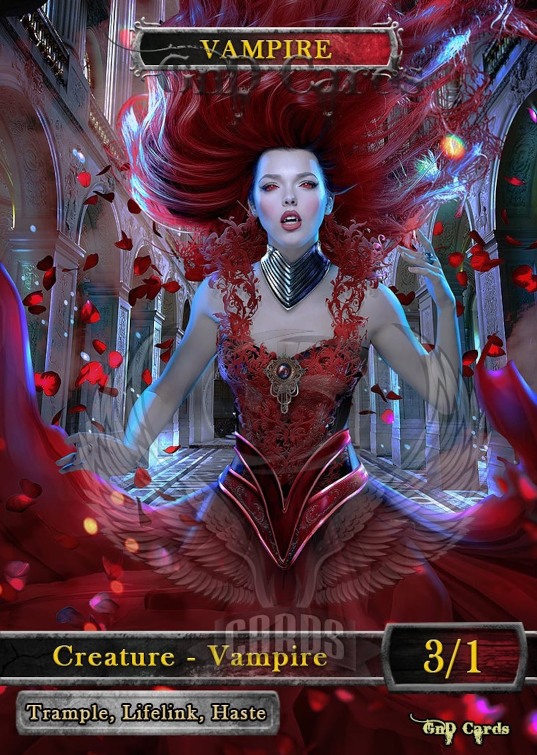 Vampire 26 TCG Token Black Red Custom Altered - Etsy