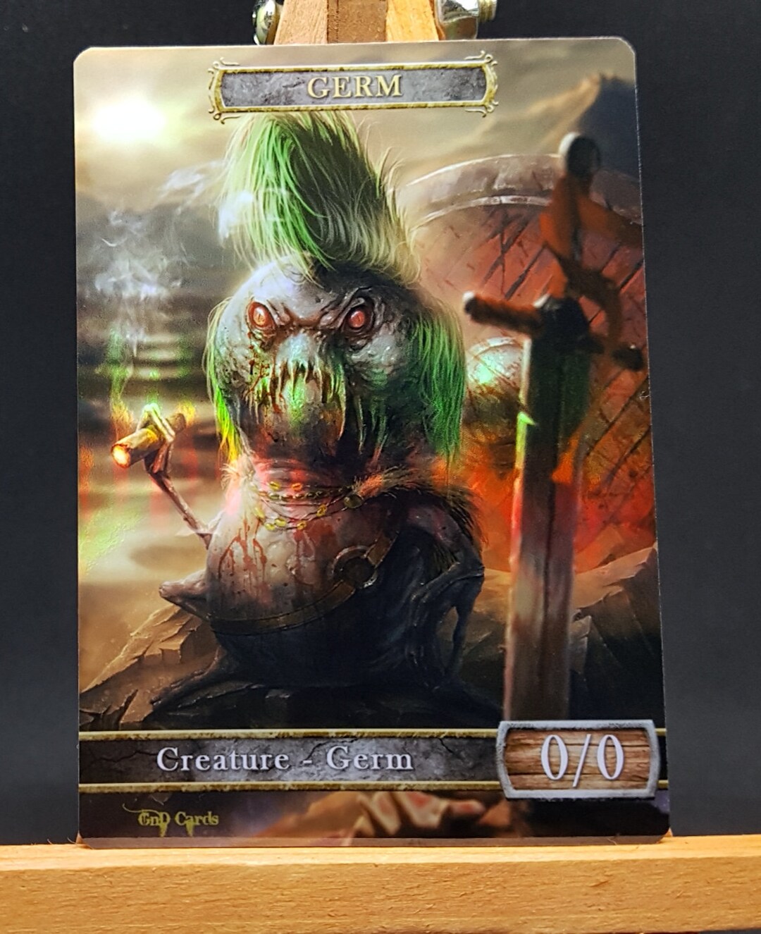 1x Germ #2 Token *FOIL LAMINATED* Custom Altered - Etsy