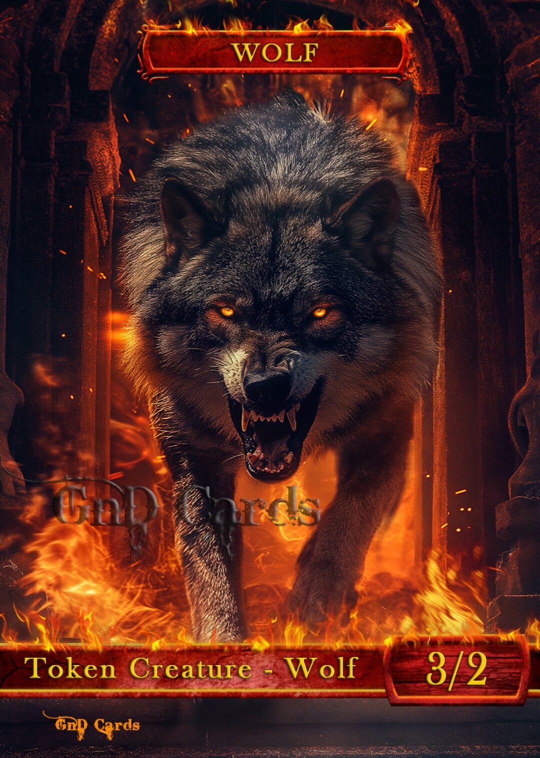 3x Red Wolf 10 Custom Altered Tokens - Etsy