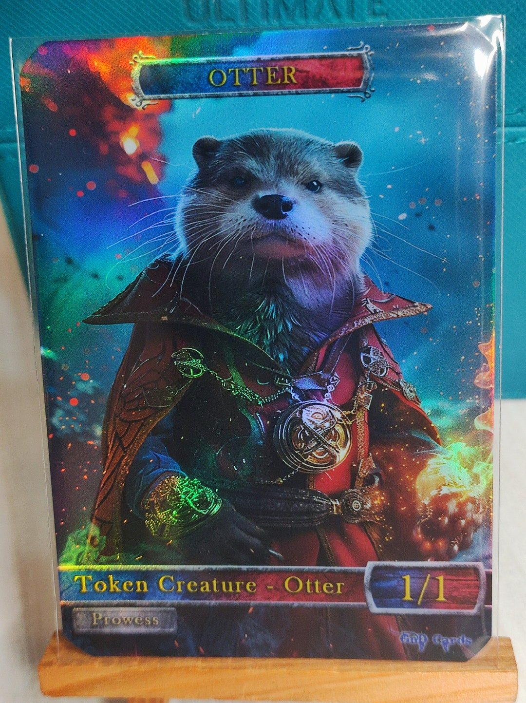 1x Otter *FOIL LAMINATED* Custom Altered Token - Etsy