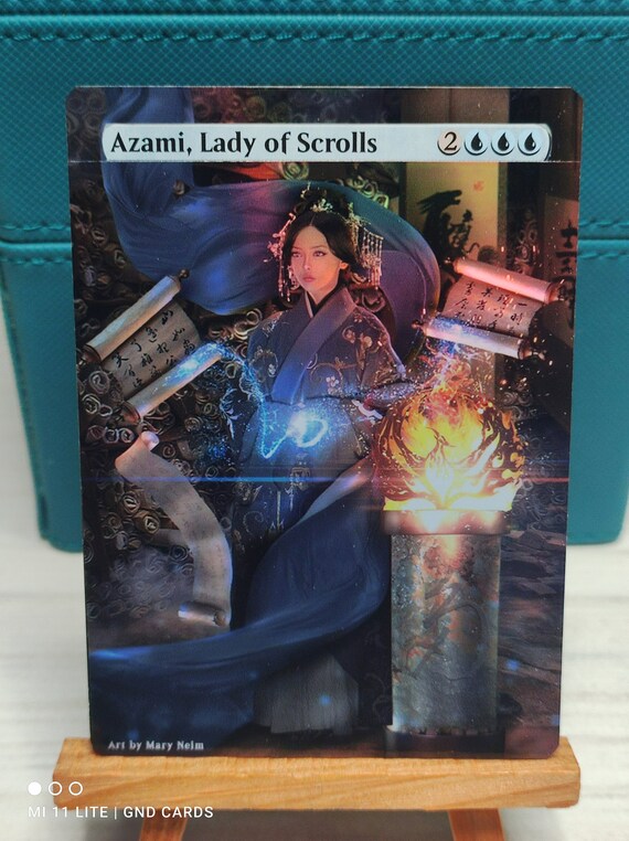 1x Foil Altered Art Azami Lady of Scrolls MTG non-foil Into - Etsy