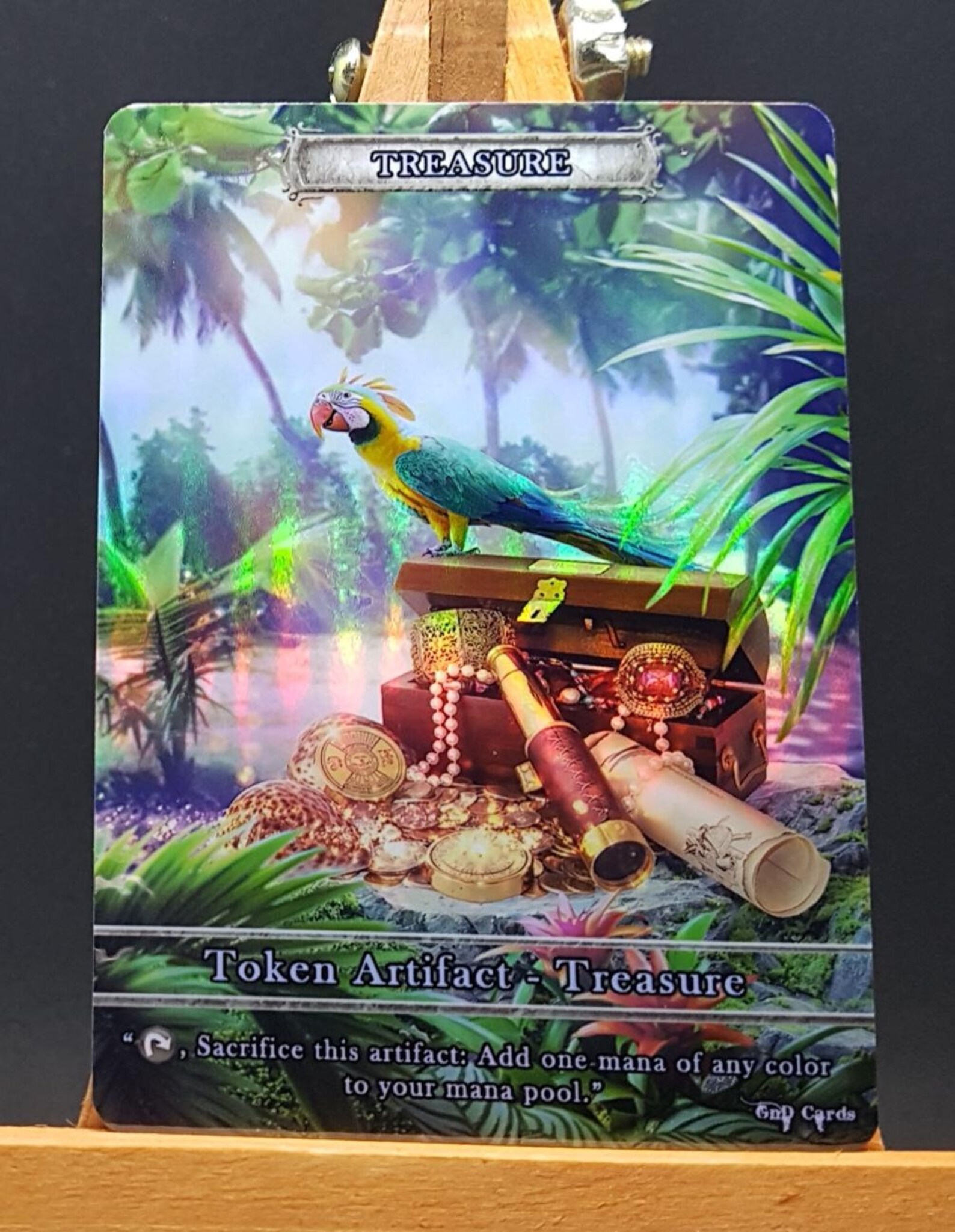 1x Treasure 2 FOIL LAMINATED Custom Altered Token - Etsy