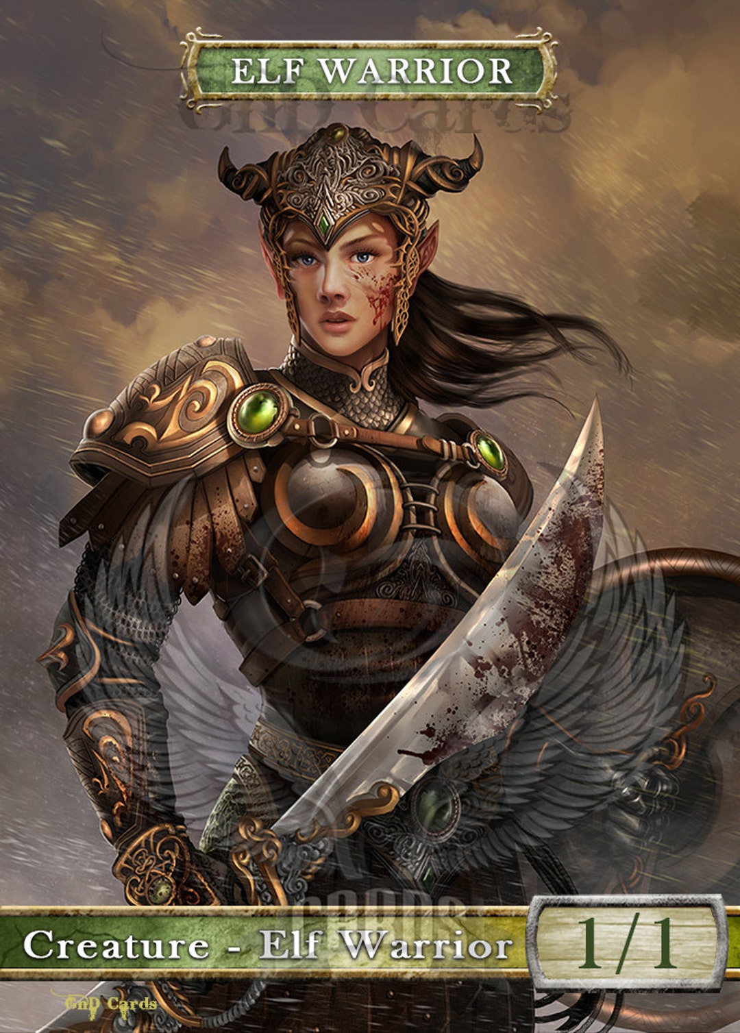 Elf Warrior #2 TCG Token Custom Altered - Etsy