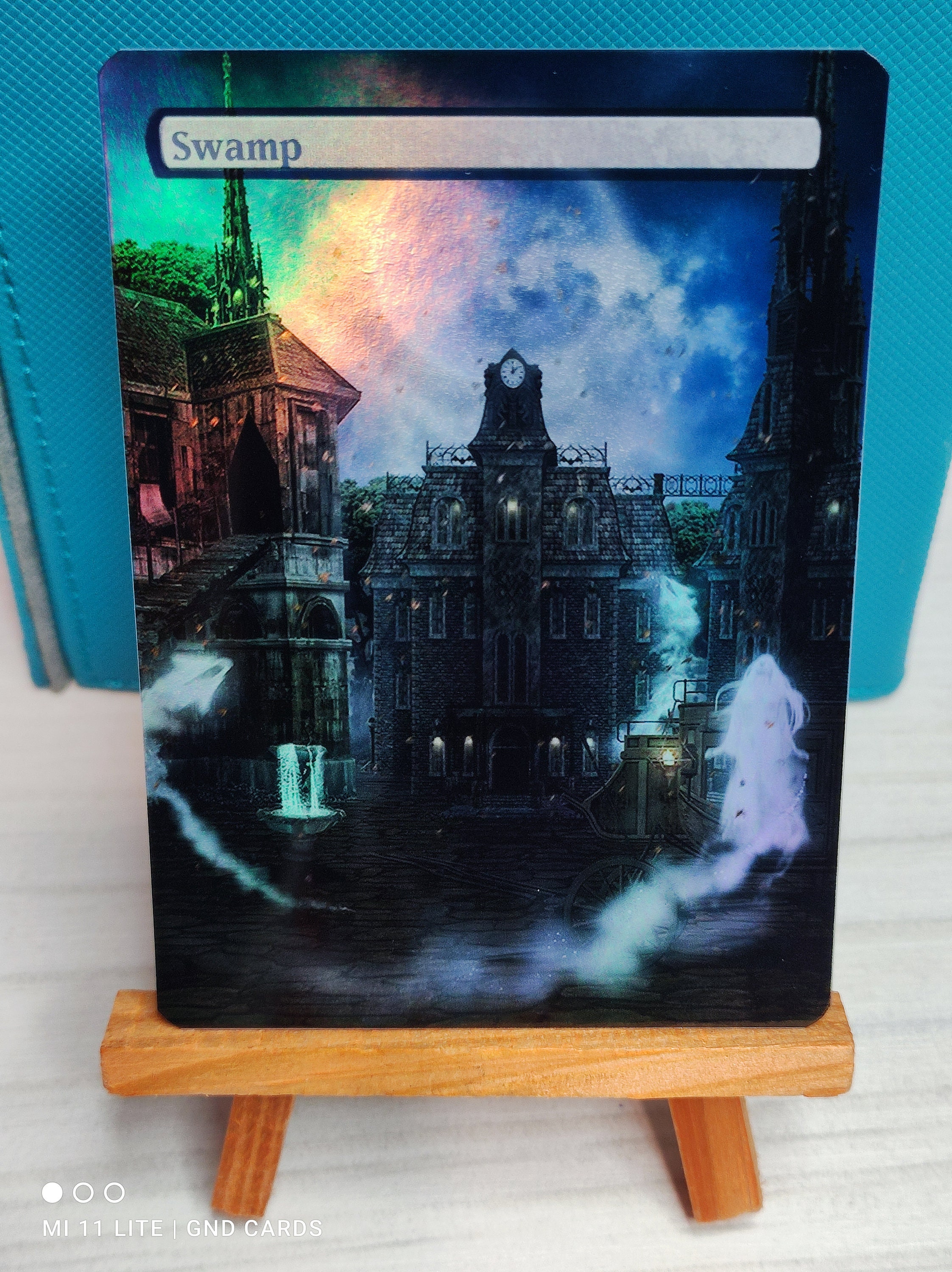 1x Swamp 9 FOIL Borderless Full Art Custom Basic Land MTG | Etsy