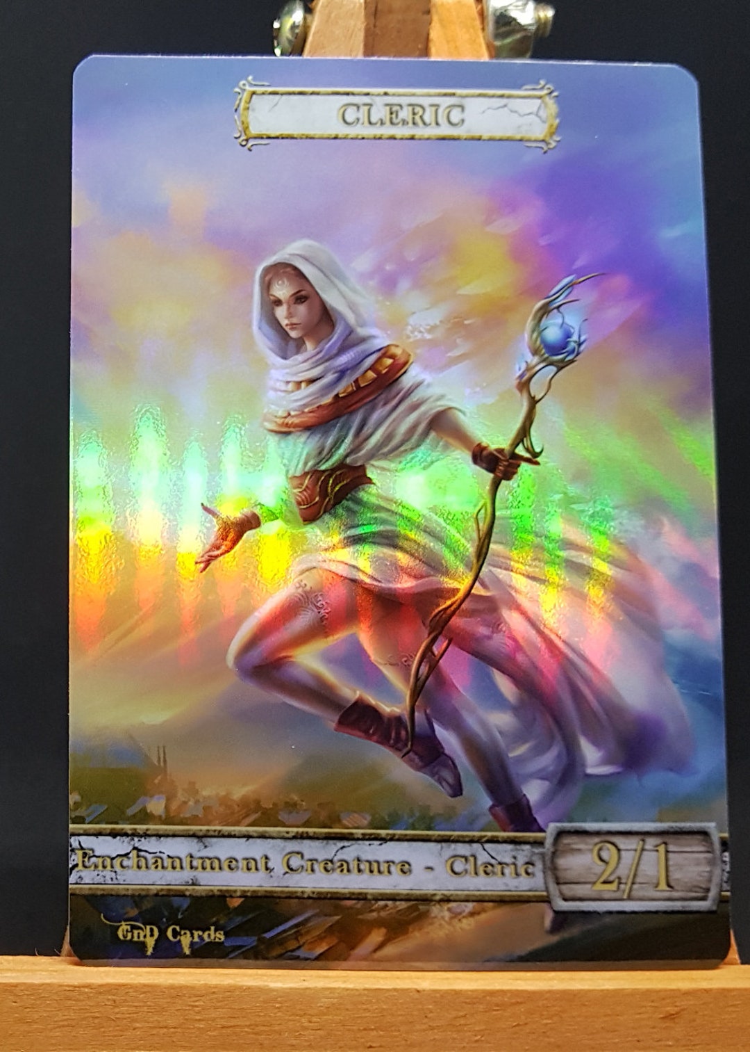 1x *foil* Enchantment Cleric #1 Custom Altered Token - Etsy