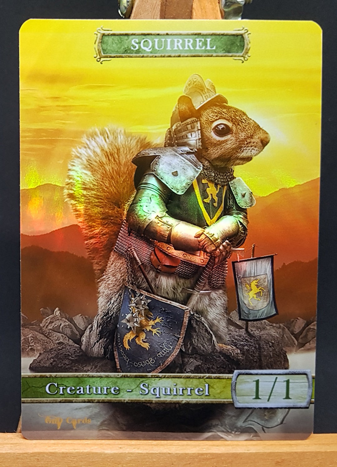 1x Squirrel #1 *FOIL LAMINATED* Custom Altered Token - Etsy