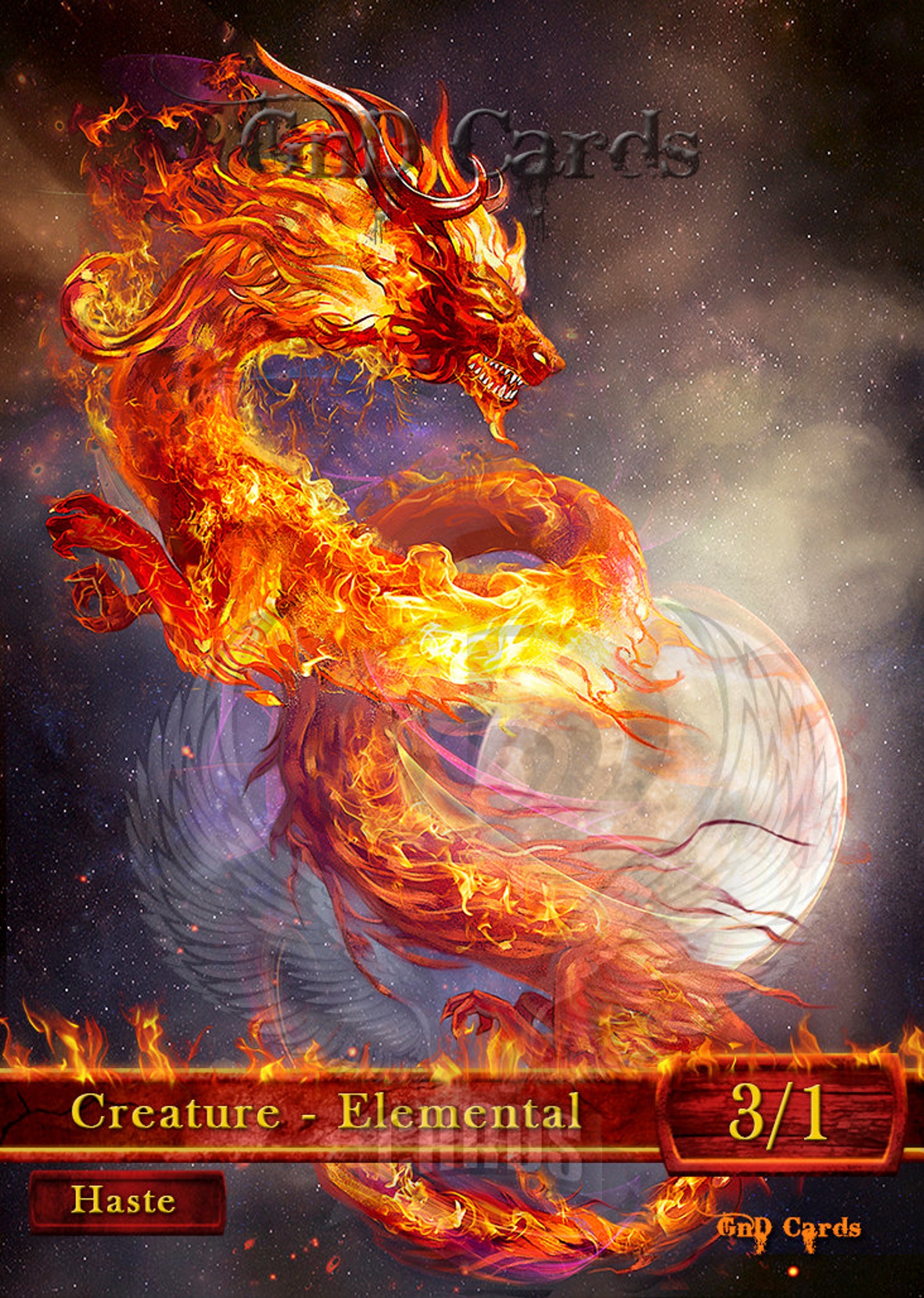 3x Red Elemental 8 Custom Altered Tokens - Etsy