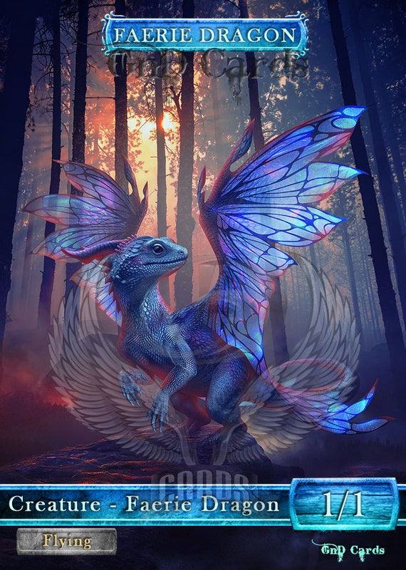 3x Faerie Dragon Custom Altered Tokens - Etsy