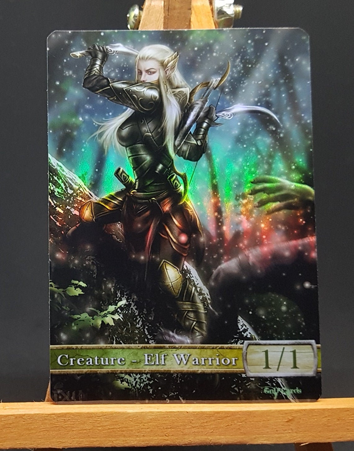 1x Elf Warrior #1 *FOIL LAMINATED* Custom Altered Token - Etsy