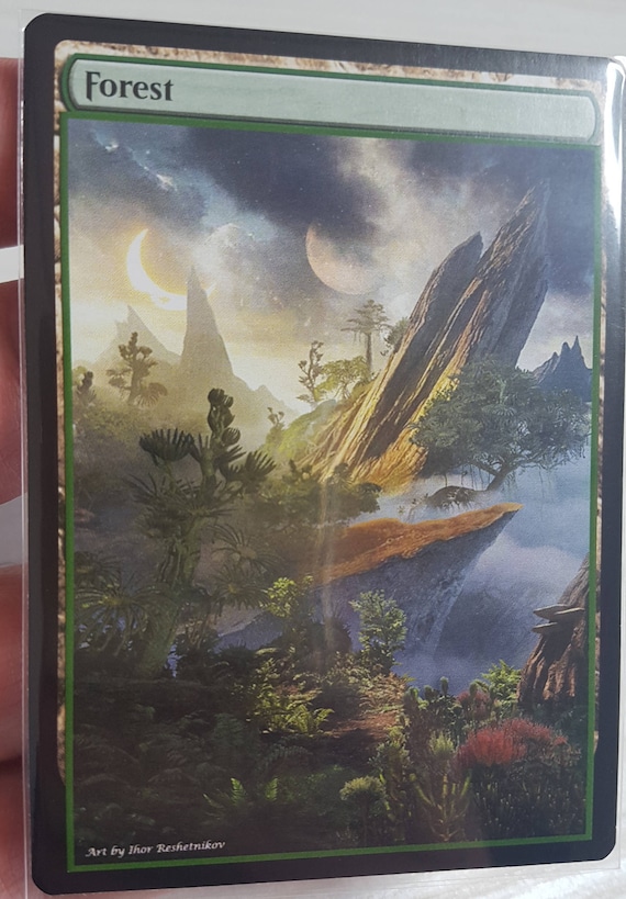 Card Games 1x Forest #3.1 Extended Textless Full Art Custom Altered ...