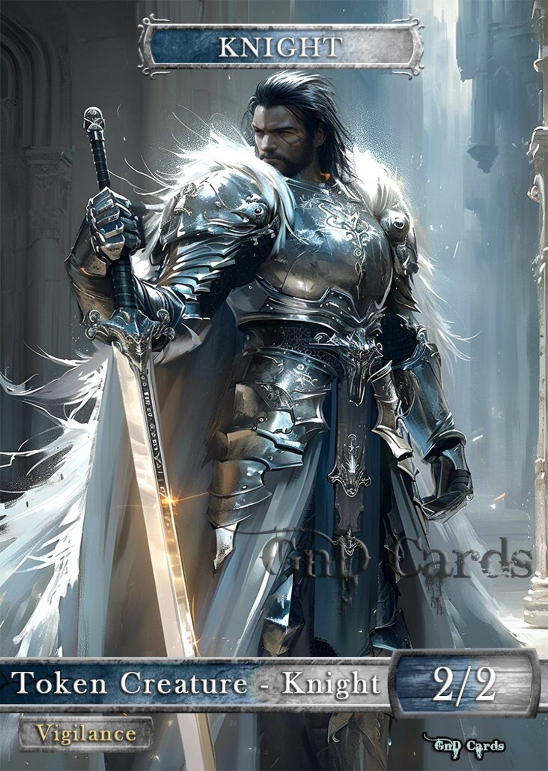Knight #11 UW TCG Token Custom Altered - Etsy