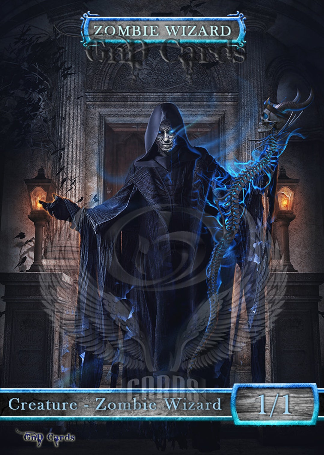 Zombie Wizard #1 TCG Token Custom Altered - Etsy