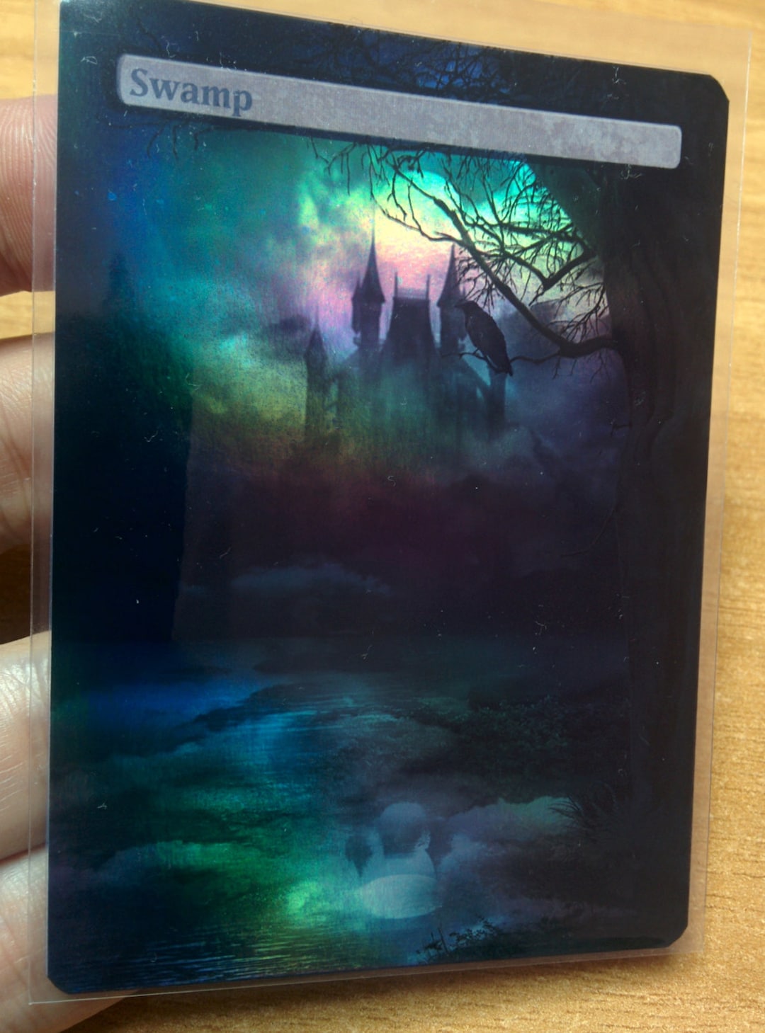 1x Swamp 4 FOIL Borderless Full Art Custom Basic Land MTG - Etsy