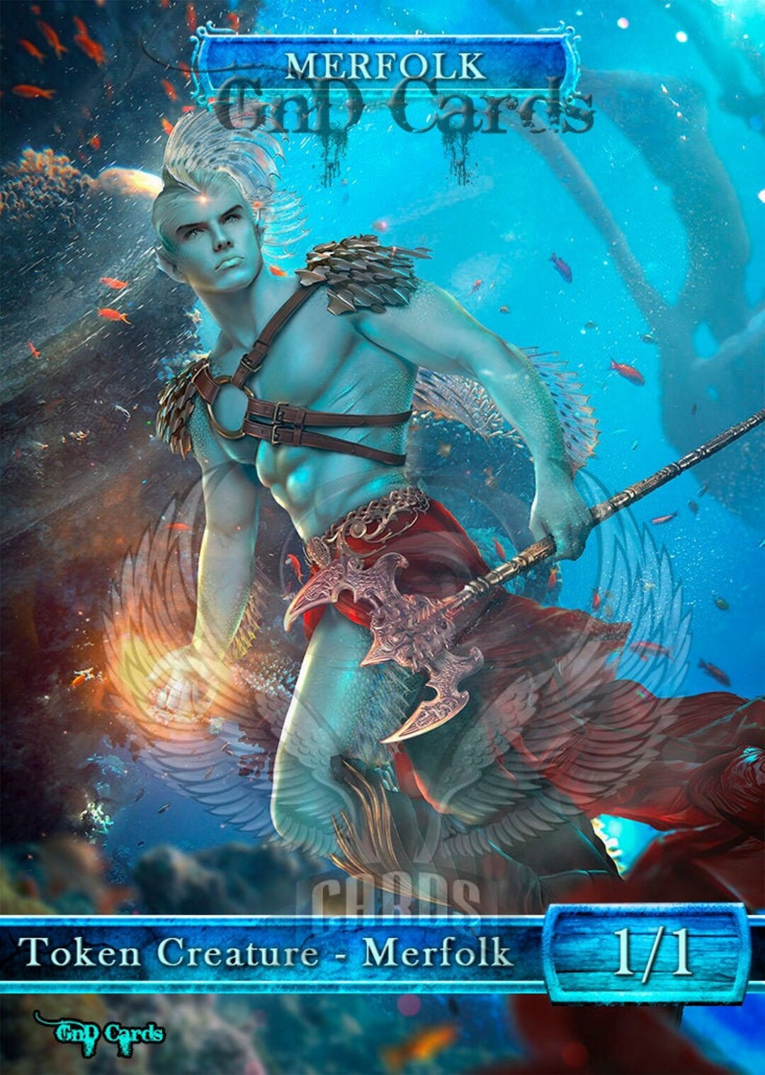 Merfolk #9 TCG Token Custom Altered - Etsy