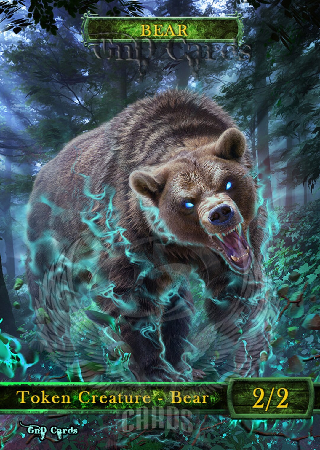 Bear #1 TCG Token Custom Altered - Etsy