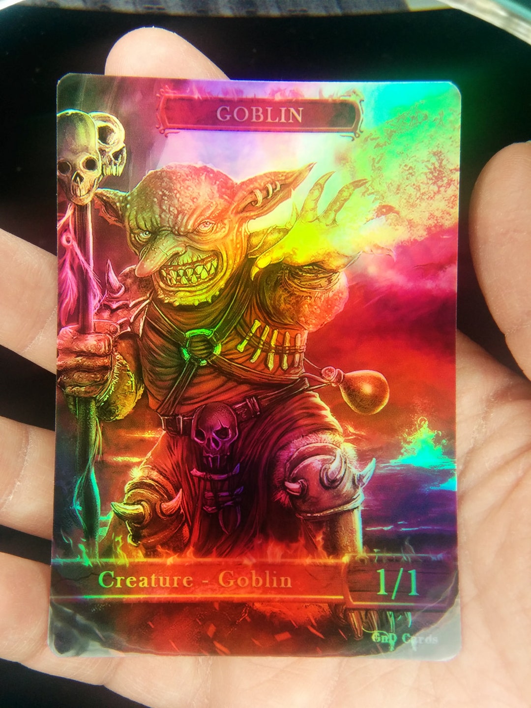1x Goblin 2 FOIL LAMINATED Custom Altered Token - Etsy