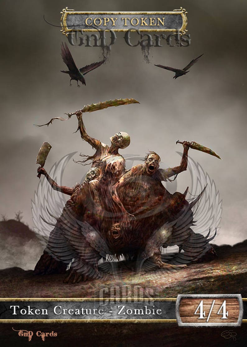 3x Copy Zombie Custom Altered Tokens - Etsy