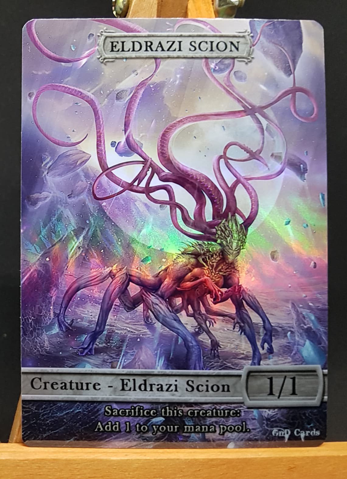 1x Eldrazi Scion 3 FOIL LAMINATED Custom Altered Token GnD | Etsy