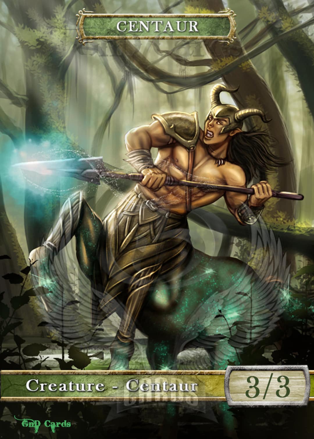 Centaur 1 TCG Token Custom Altered - Etsy