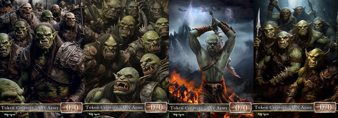 Orc Army Pack Custom Altered Tokens - Etsy