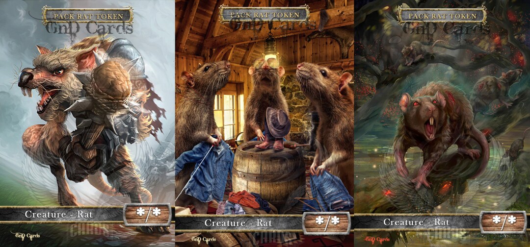 Pack Rat Combo TCG Tokens Custom Altered - Etsy