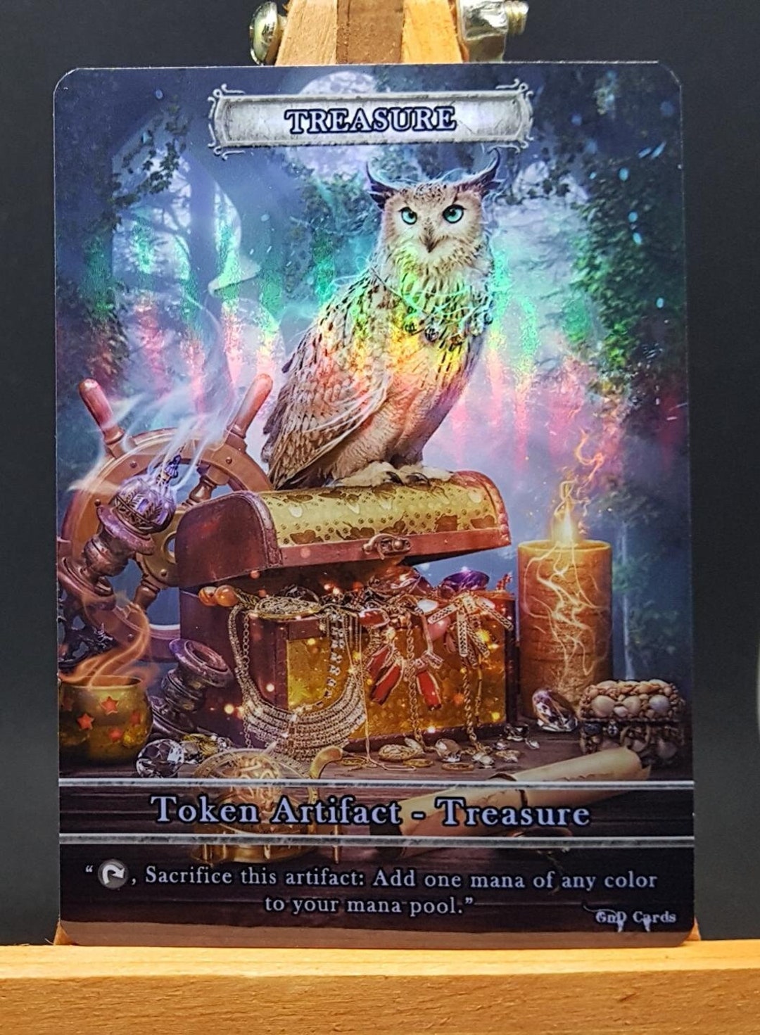 1x Treasure 4 FOIL LAMINATED Custom Altered Token - Etsy