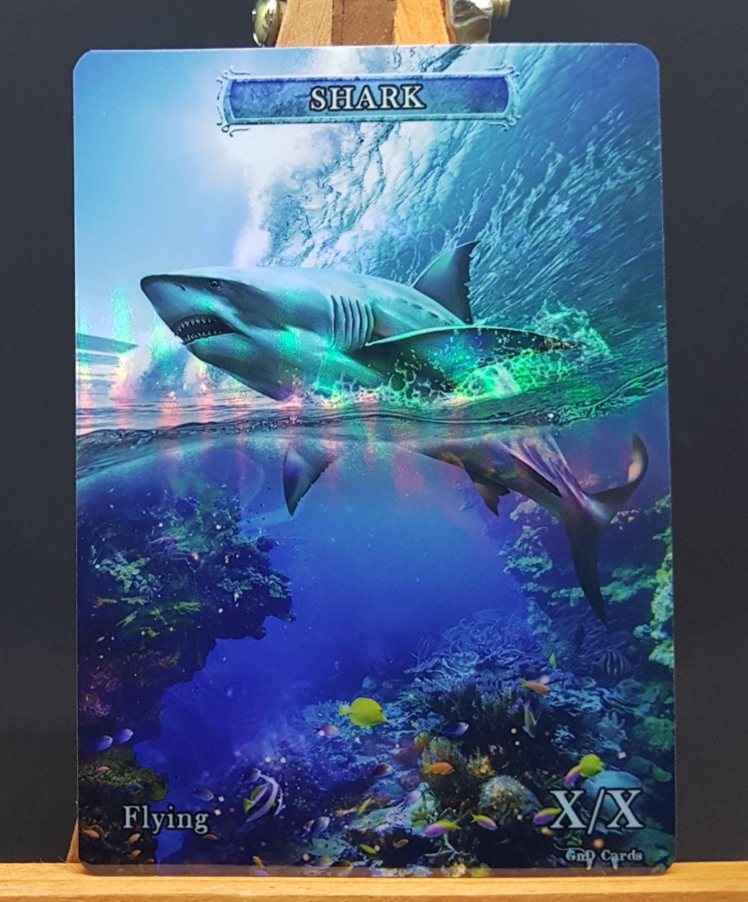 1x Shark #3 *FOIL LAMINATED* Custom Altered Token - Etsy