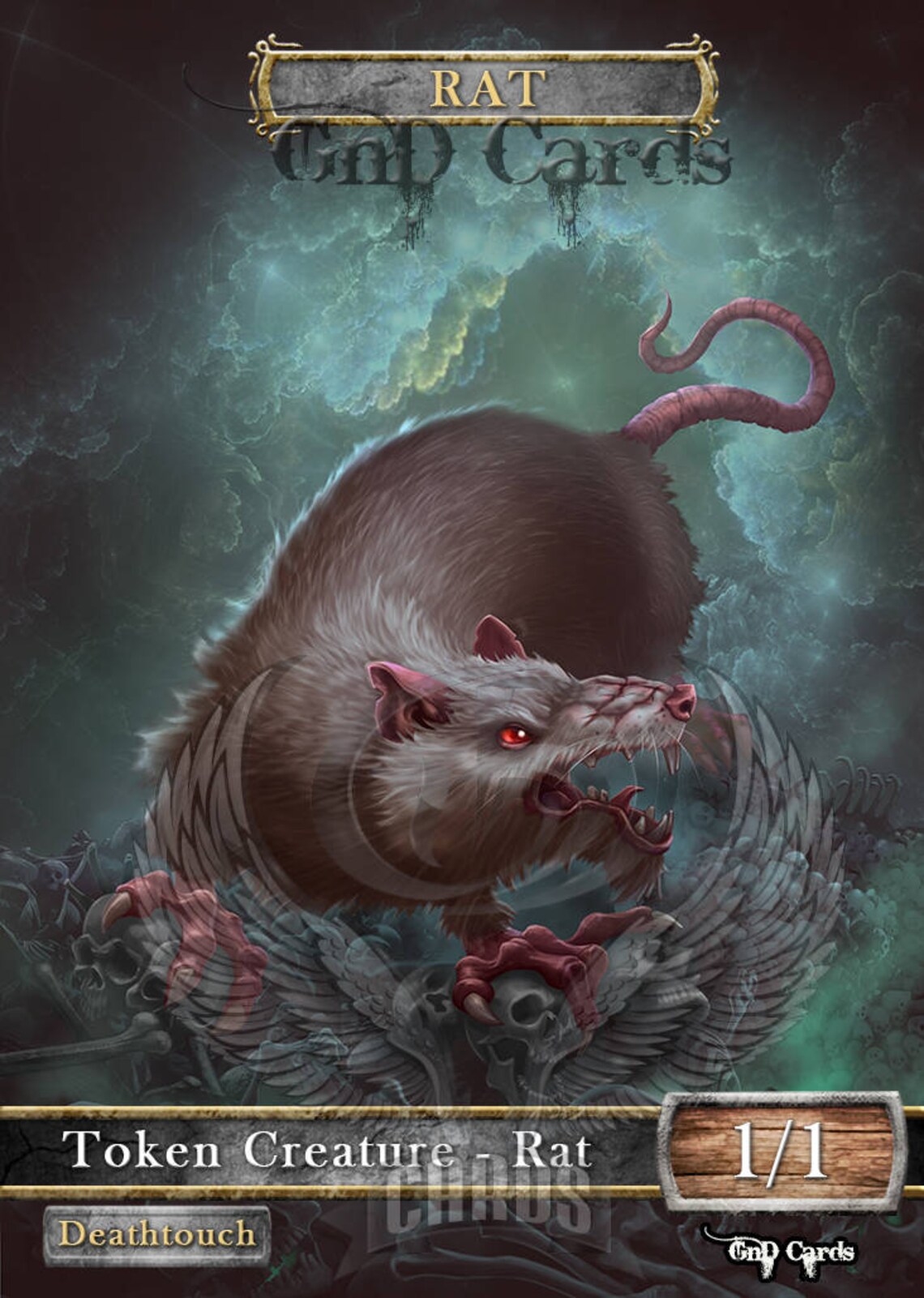 Rat TCG Token Custom Altered - Etsy