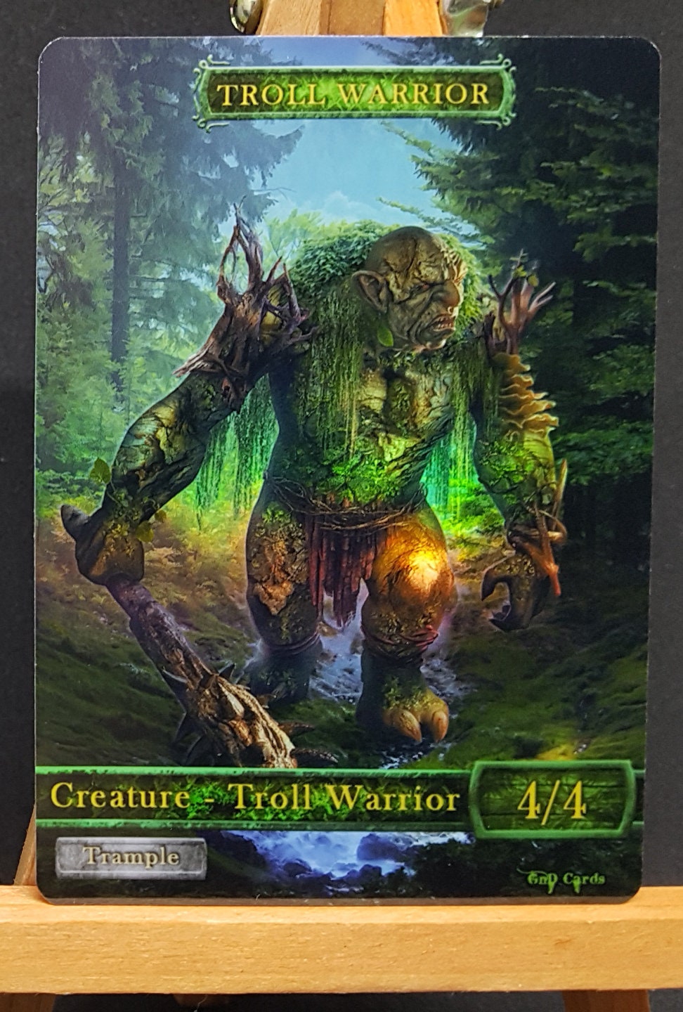 1x Troll Warrior FOIL LAMINATED Custom Altered Token Gnd - Etsy UK