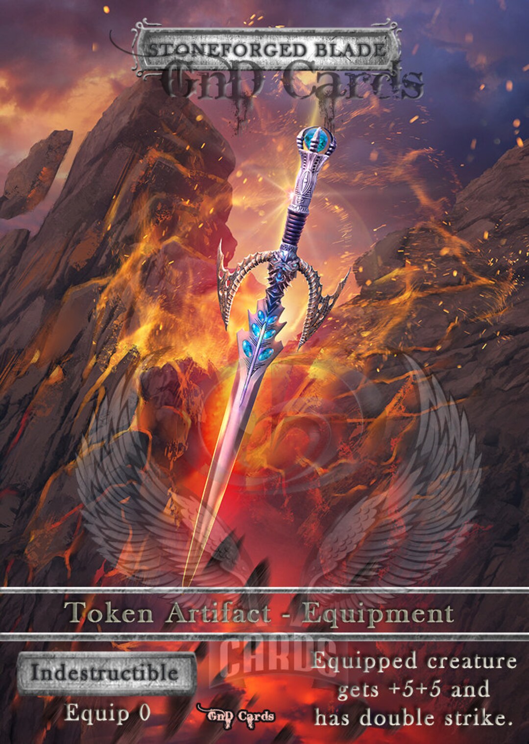 1x Stoneforged Blade 3 Custom Altered Token - Etsy