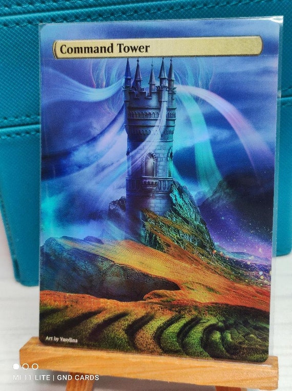 1x Foil Full Altered Art Command Tower V3 MTG Non-foil into Foil Games ...