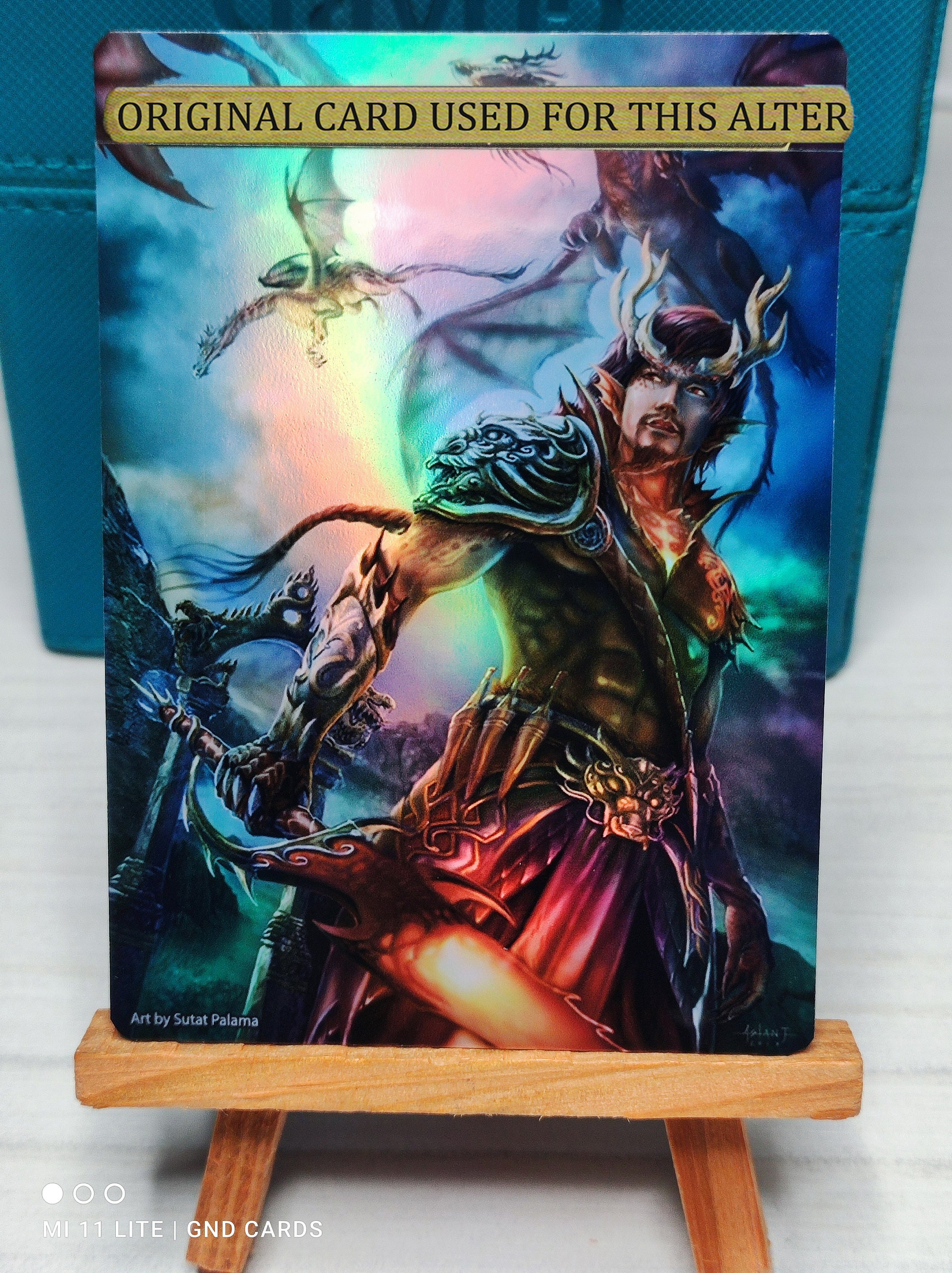 1x Foil Altered Art Korvold, Fae-cursed King (non-foil Into Foil) - Etsy