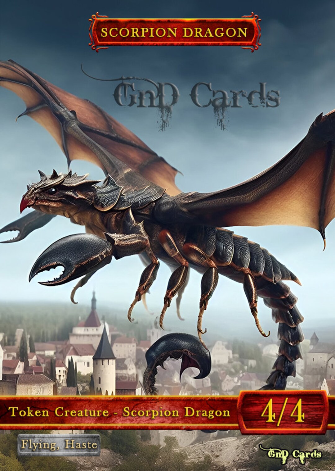 3x Scorpion Dragon 1 Tokens Custom Altered Gnd Cards - Etsy