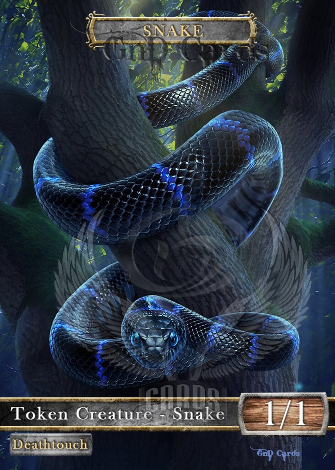 Black Snake #6 TCG Token Custom Altered - Etsy
