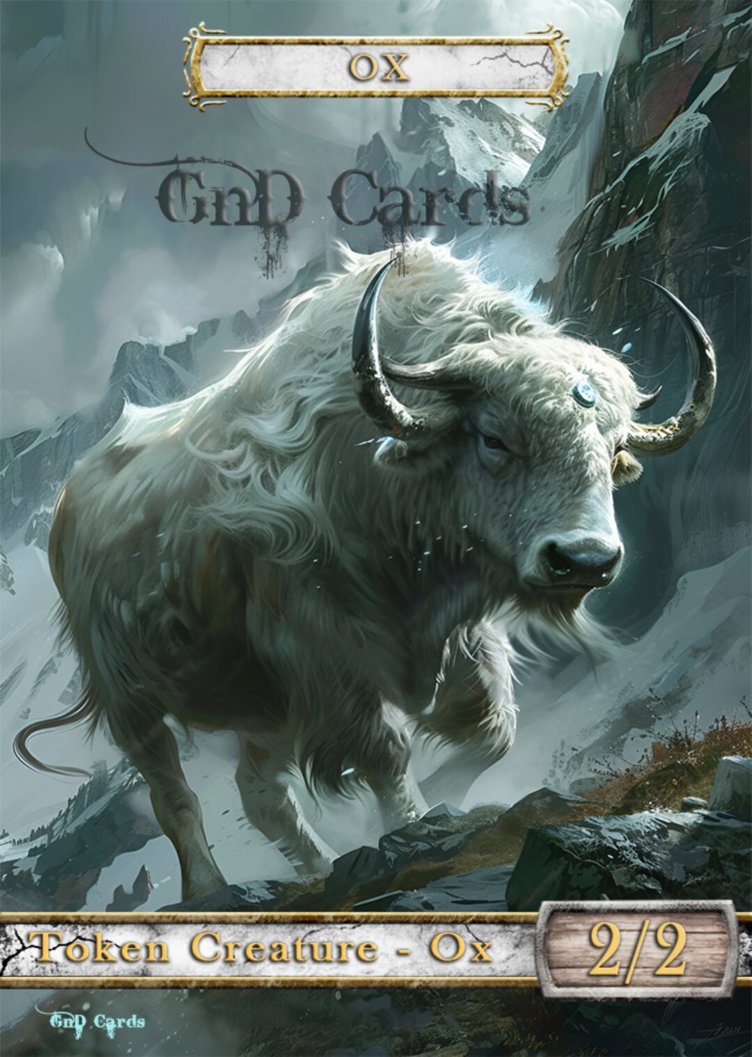 3x Ox 2 Custom Altered Tokens Gnd Cards - Etsy
