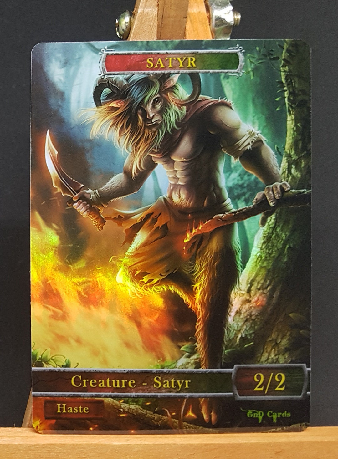 1x *foil* Satyr #1 Custom Altered Token - Etsy