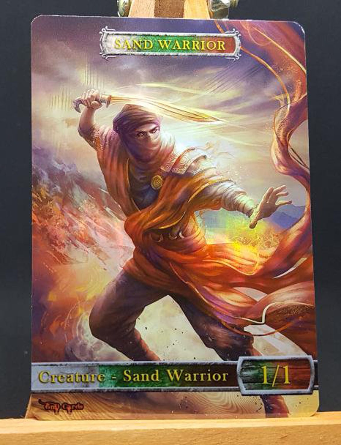 1x Sand Warrior 1 FOIL LAMINATED Custom Altered Token - Etsy