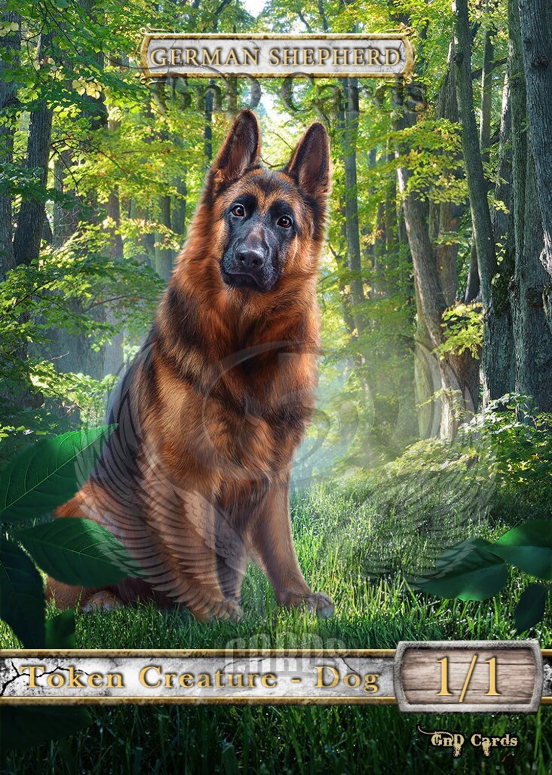 Dog #4 TCG Token Custom Altered - Etsy
